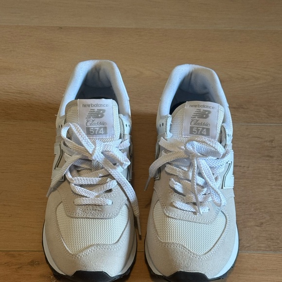 New Balance | Shoes | New Balance 574 Sneakers In Cream And White ...